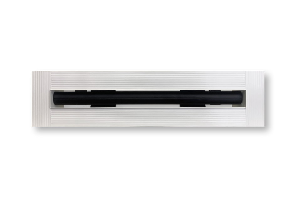 Byson Slot Linear Supply Diffuser, Mud-In Flange - White | Byson