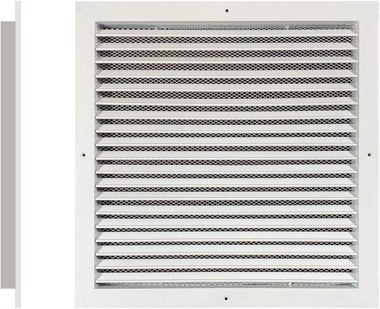 Byson MaxFlow Fixed Louver Grilles, Aluminum with Insect Screen | Byson