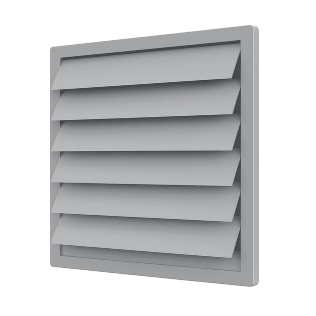 Byson Gravity Grilles with Round Flange, Gray Plastic - For Extractor ...
